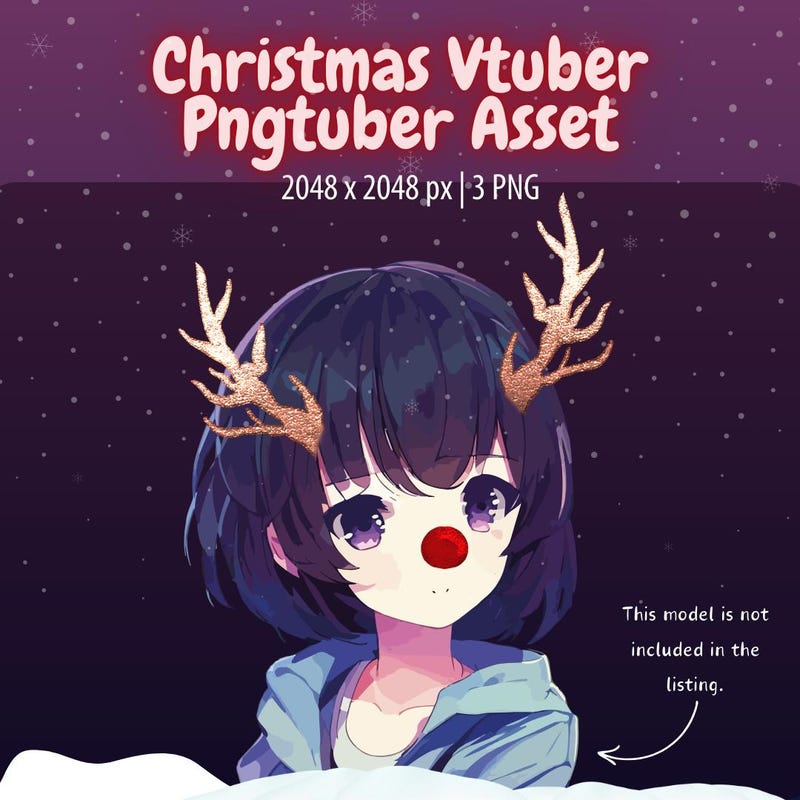 Christmas Vtuber Asset - Etsy