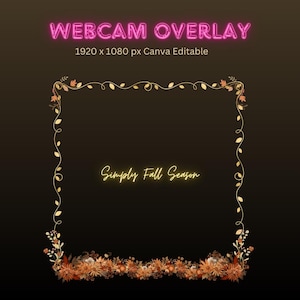 Spooky Webcam Overlay Rounded Corner Cute Ghost Twitch Frames Editable ...