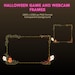 Spooky Webcam Overlay Rounded Corner Cute Ghost Twitch Frames PNG ...