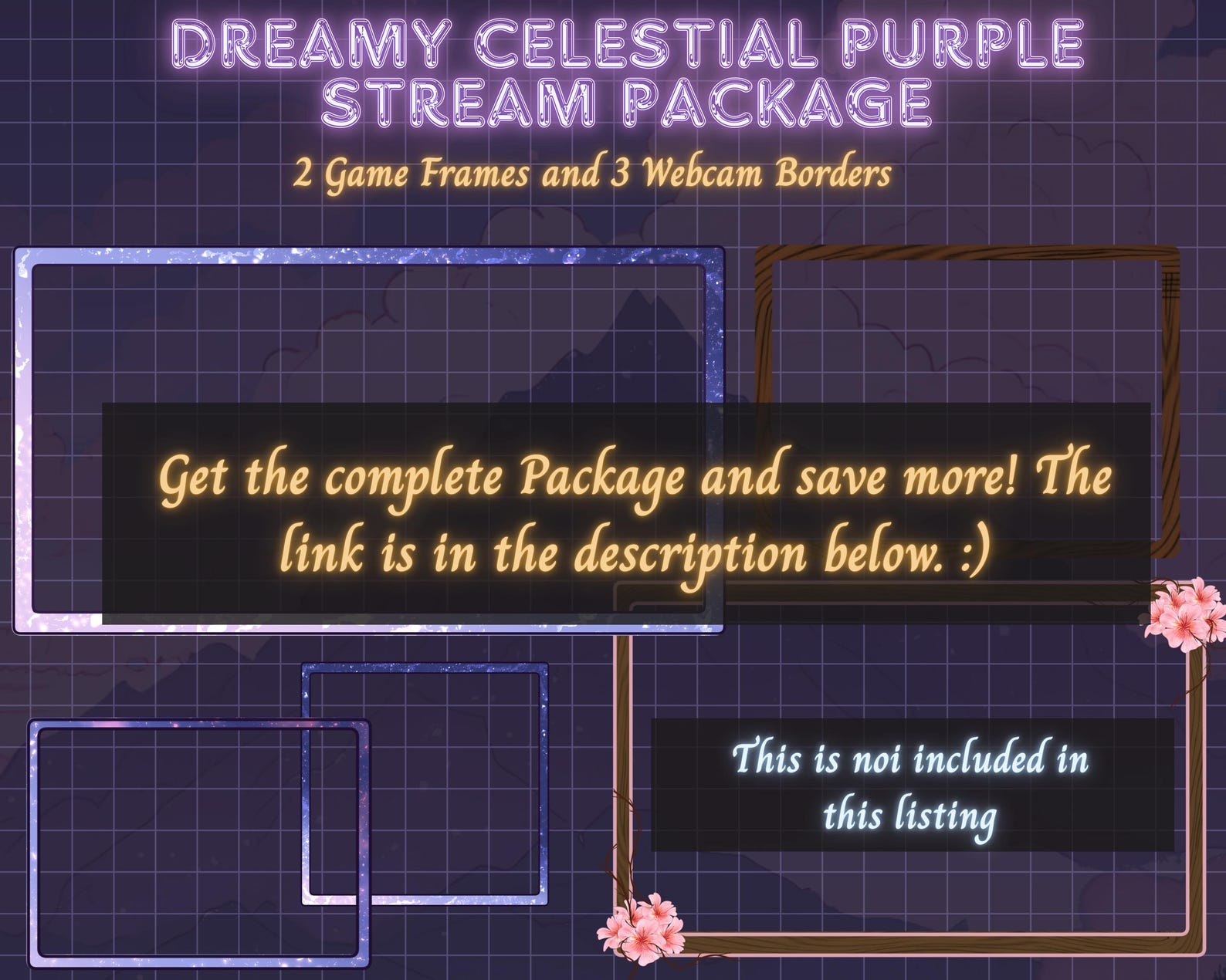 Rounded Corners Webcam Borders Mushroom Cat Cottage Core Twitch OBS ...