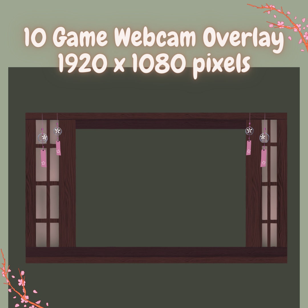 Rounded Corner Webcam Border Japan Theme Overlay Comfy Stream Camera ...