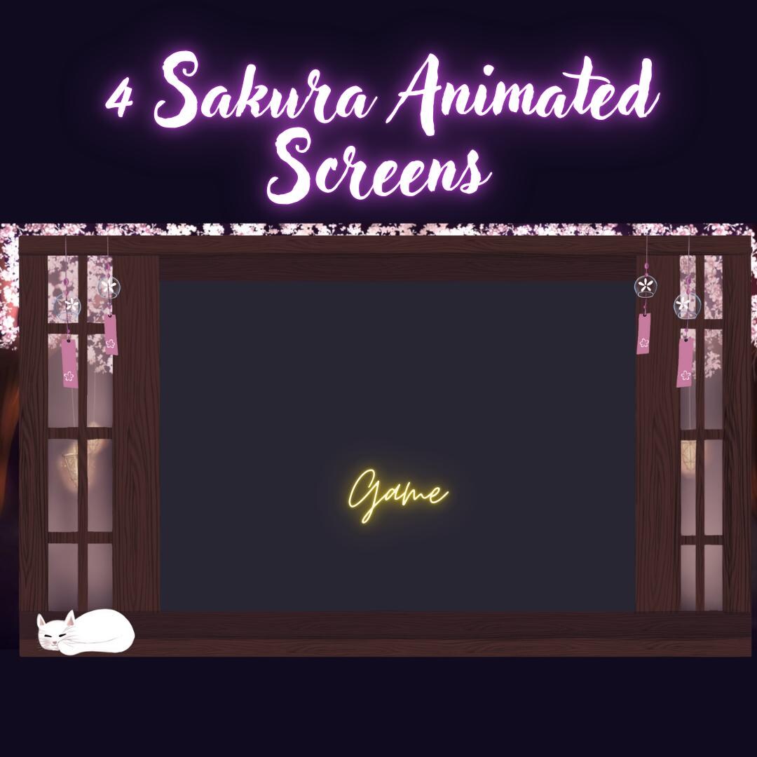 Stream Overlay Package Animated Vtuber Background Twitch Pngtuber ...