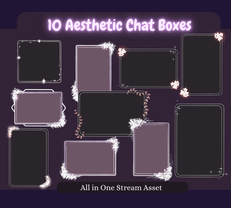 Purple Celestial Stream Package Dreamy Overlay Purple Stinger ...