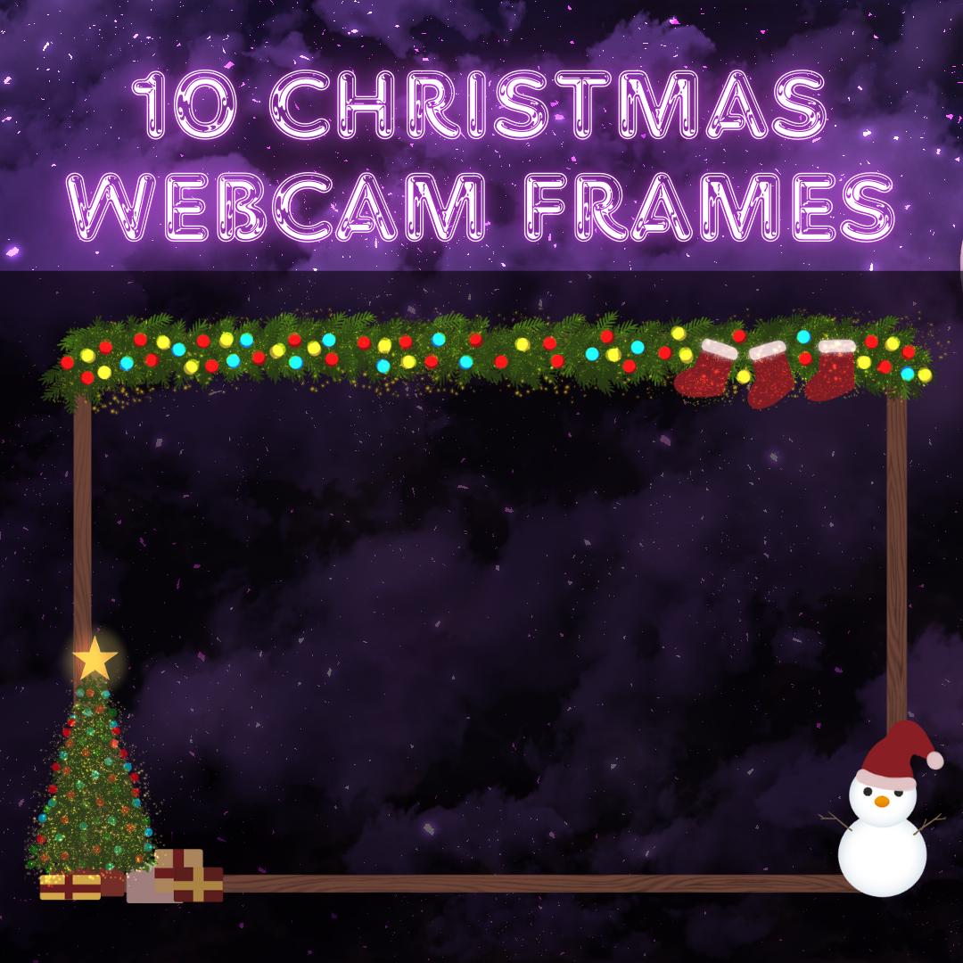 Christmas Webcam Overlay Twitch Stream Pack Vtuber Asset Pngtuber Game ...