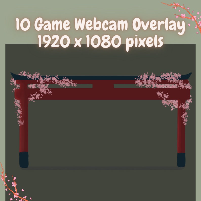 Rounded Corner Webcam Border Japan Theme Overlay Comfy Stream Camera ...