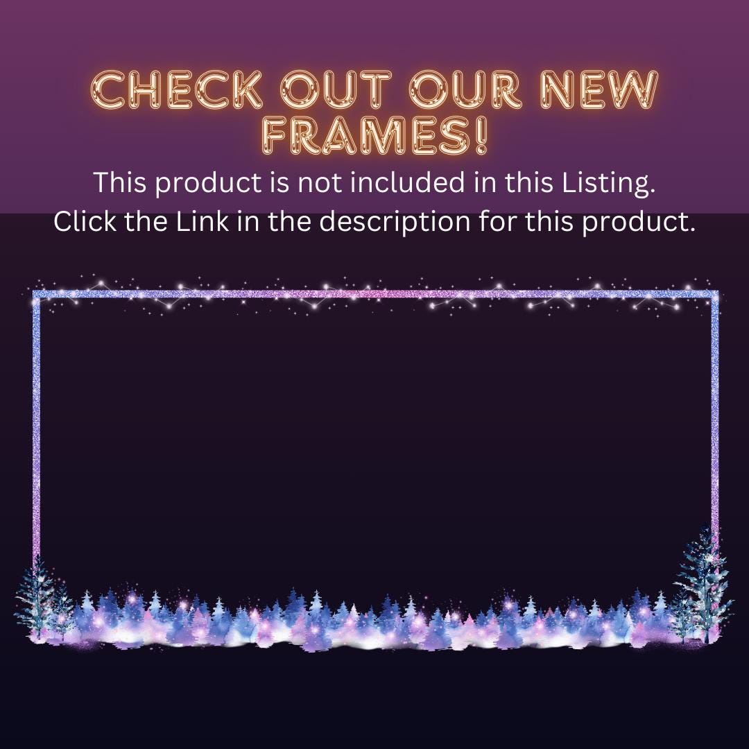 Cute Christmas Webcam Overlay Twitch Game Frames Vtuber Assets Pngtuber ...
