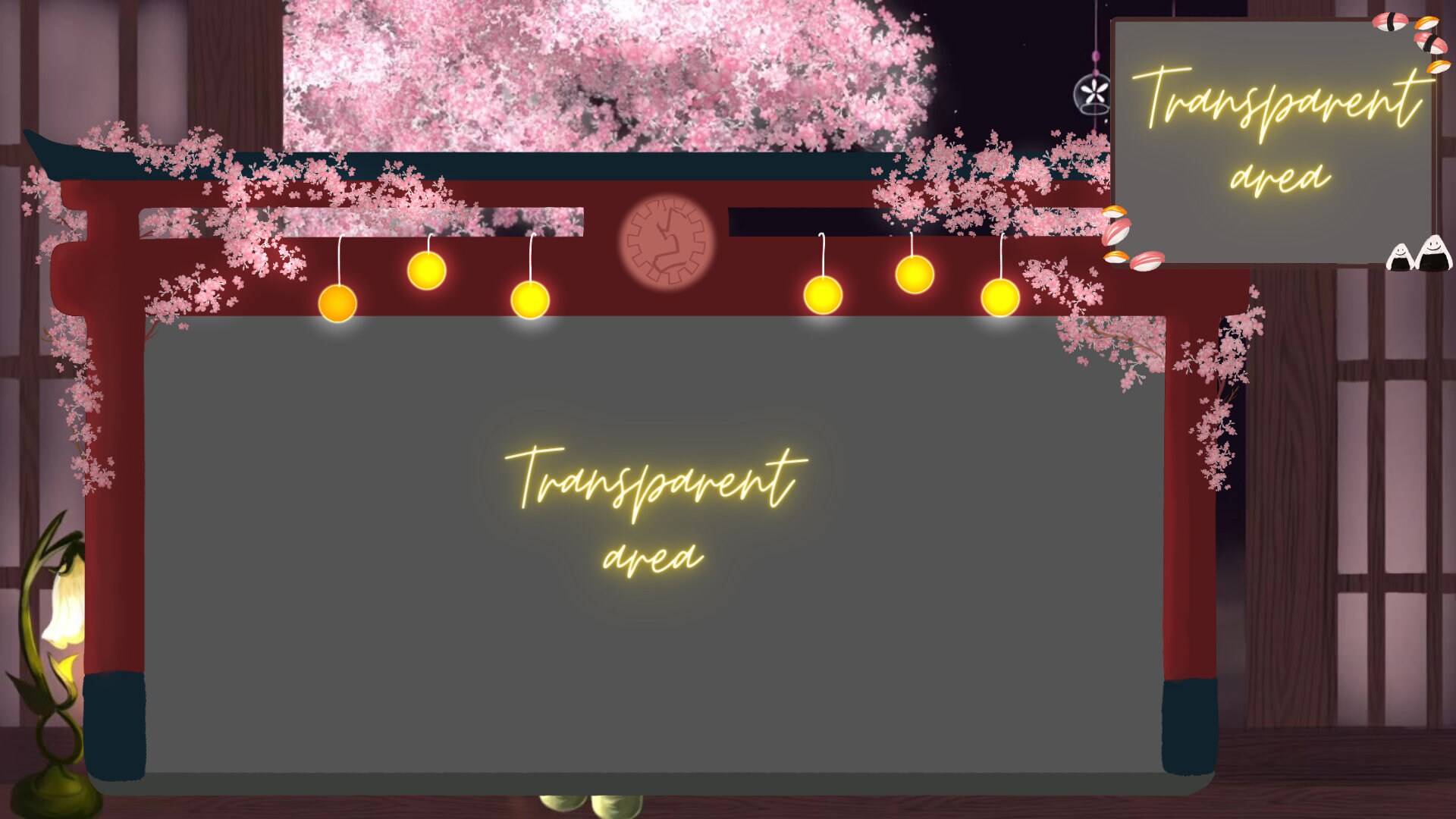 Cute Stream Schedule Vtuber Animated Background Twitch Overlay Webcam ...