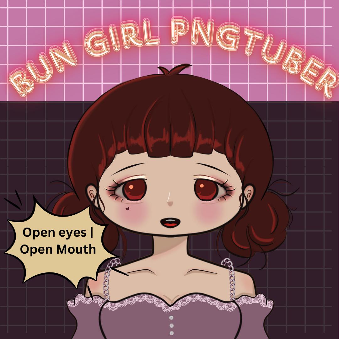 Pngtuber Girl Veadotube Mini Aavatar 2D Vtuber Asset Cute Pngtuber ...