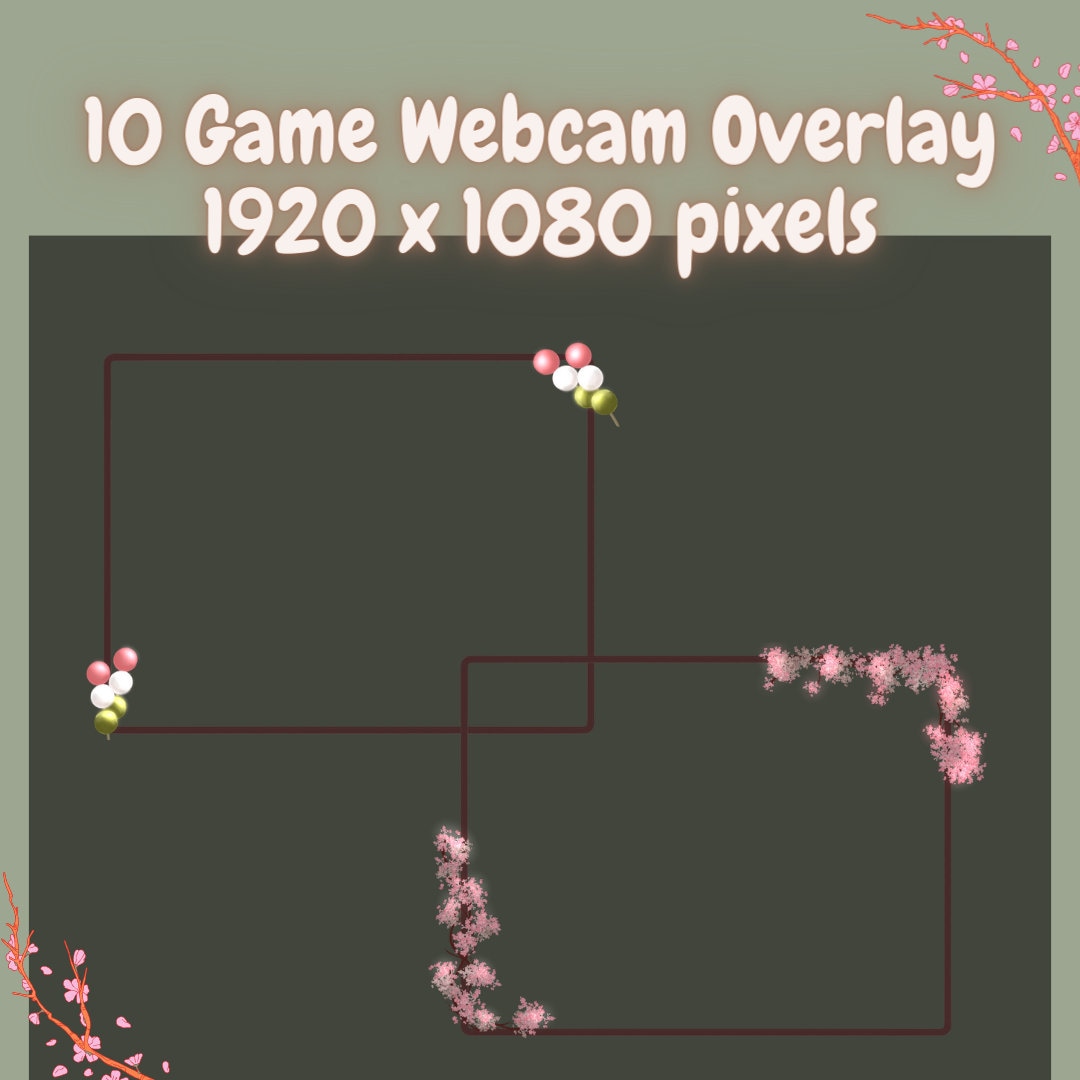 Rounded Corner Webcam Border Japan Theme Overlay Comfy Stream Camera ...