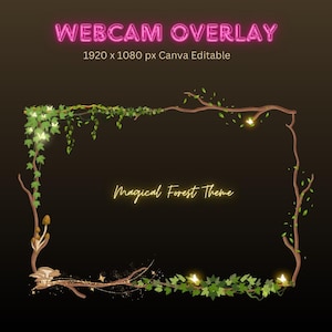 Spooky Webcam Overlay Rounded Corner Cute Ghost Twitch Frames Editable ...