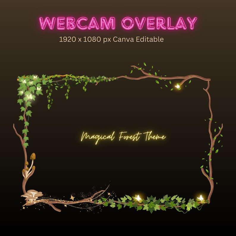 Spooky Webcam Overlay Rounded Corner Cute Ghost Twitch Frames Editable ...