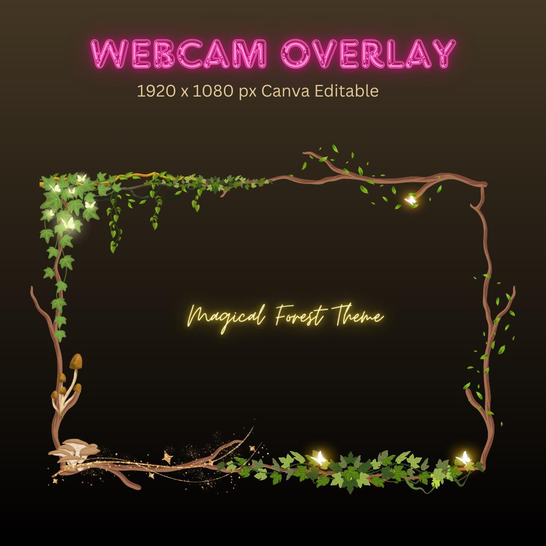 Spooky Webcam Overlay Rounded Corner Cute Ghost Twitch Frames Editable ...