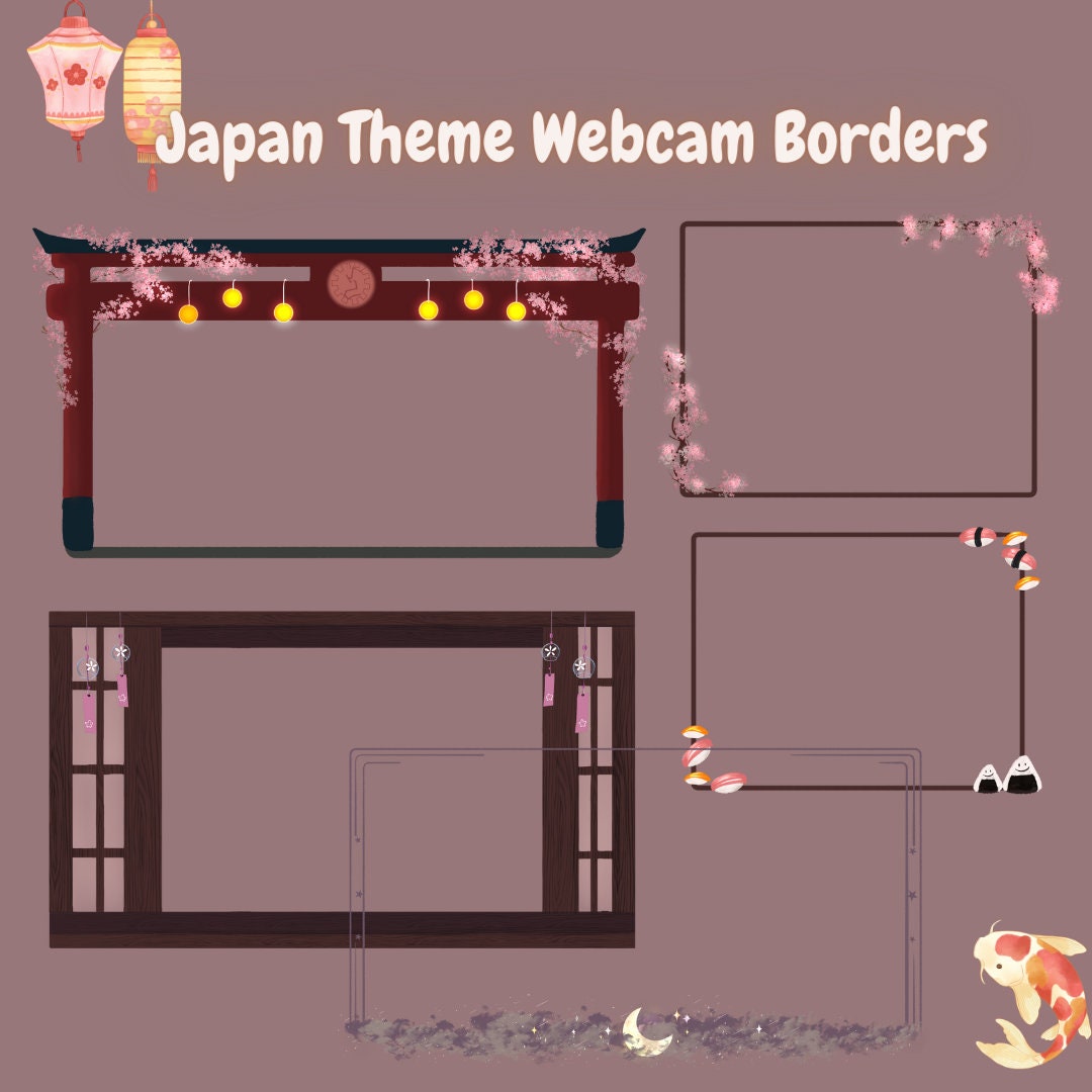 Cute Stream Schedule Vtuber Animated Background Twitch Overlay Webcam ...