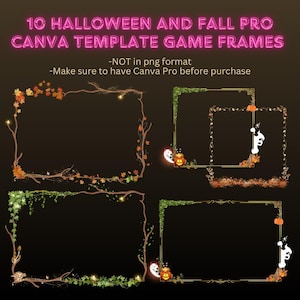 Spooky Webcam Overlay Rounded Corner Cute Ghost Twitch Frames Editable ...