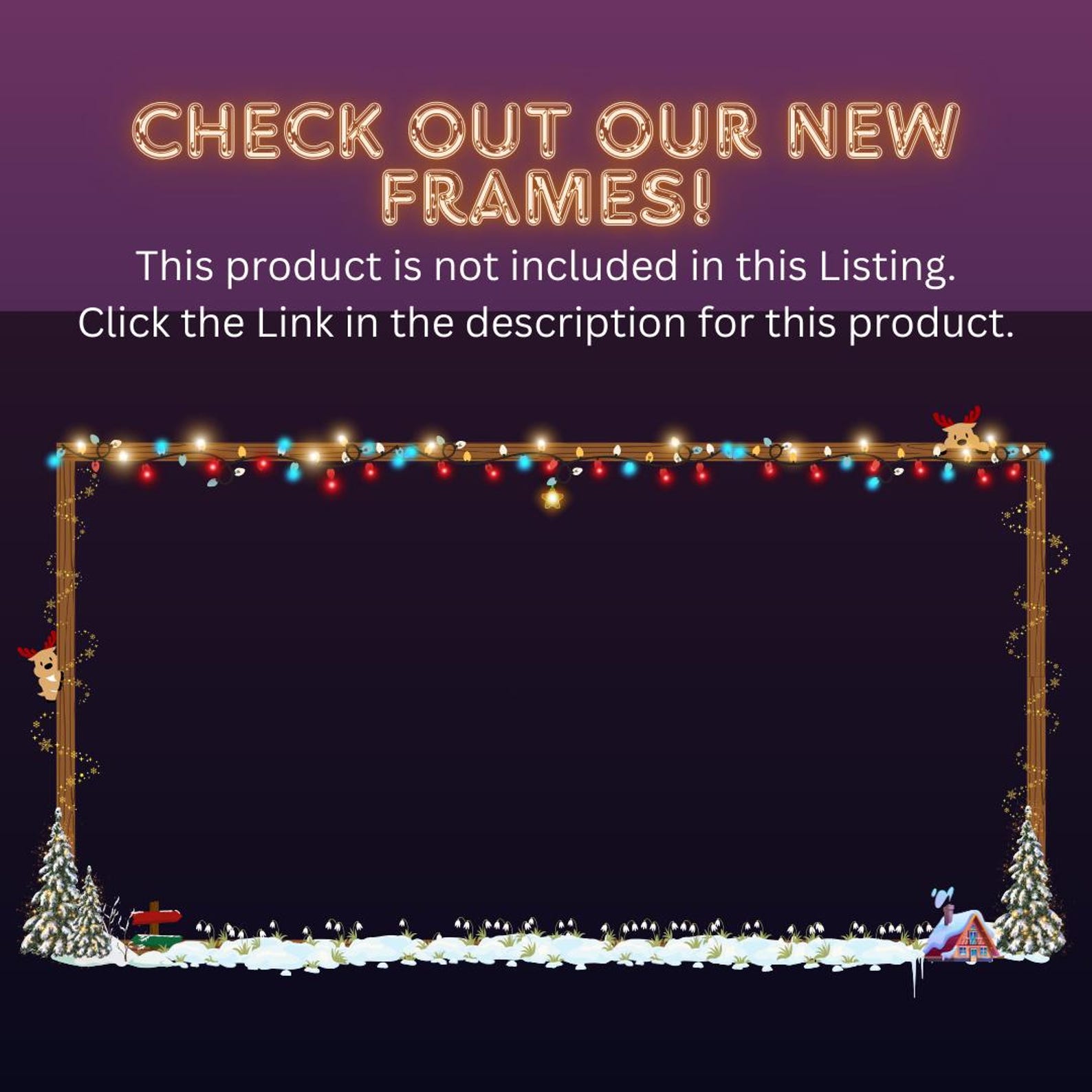 Cute Christmas Webcam Overlay Twitch Game Frames Vtuber Assets Pngtuber ...