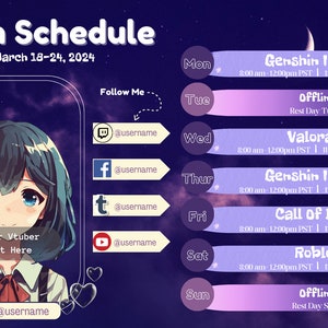 Comfy Night Vtuber Stream Schedule Aesthetic Starry Night Sky Cute ...