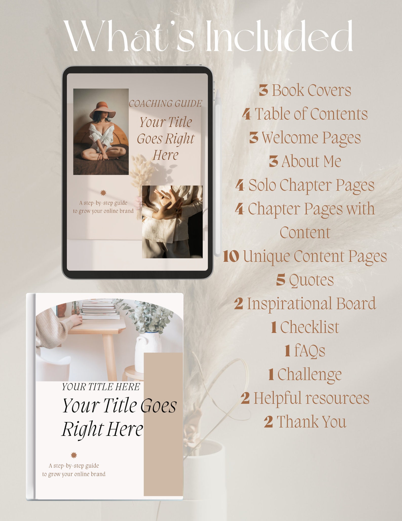 Ebook Template Coaching Guide for Courses Online Editable Ebook Lead ...