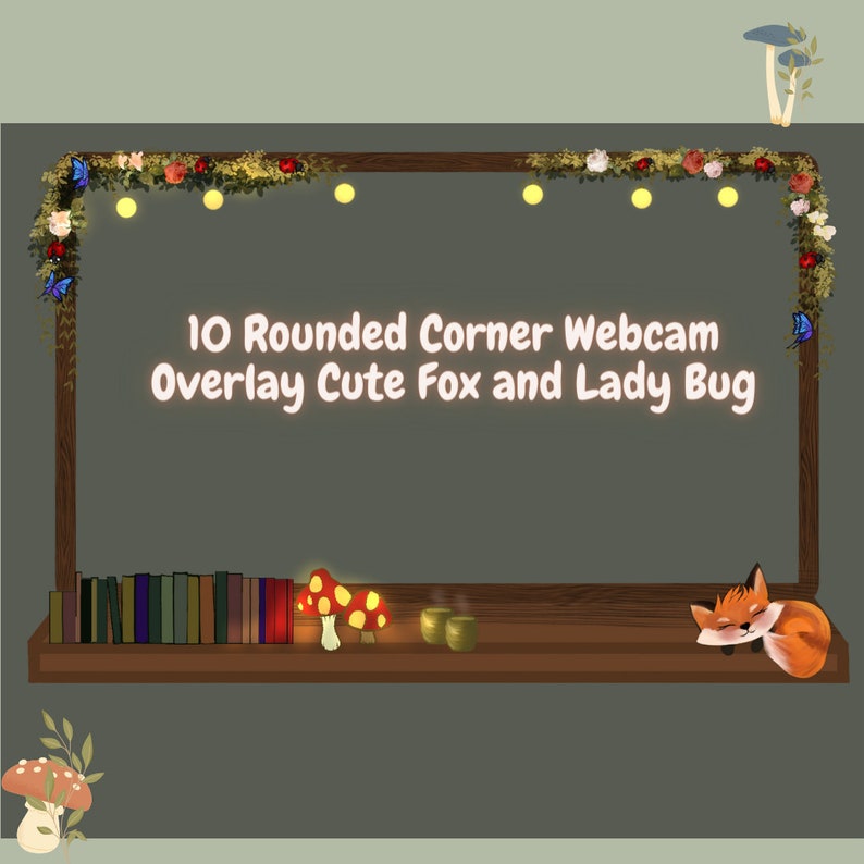 Twitch Frame Round Corner Webcam Border Webcam Overlay Twitch Camera ...