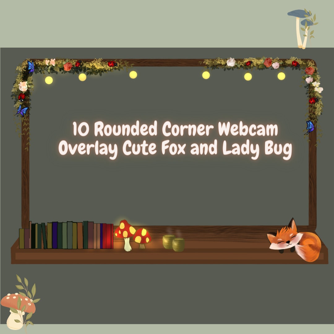 Twitch Frame Round Corner Webcam Border Webcam Overlay Twitch Camera ...