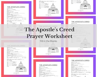 The Apostles' Creed Printable - Etsy