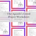 Catholic Kids Worksheet| the Apostles Creed| Common Catholic Prayers ...