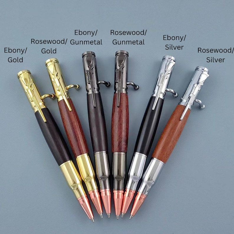 Custom Pen, Customizable Bolt Action Pen, Engraved Bolt-action Bullet ...
