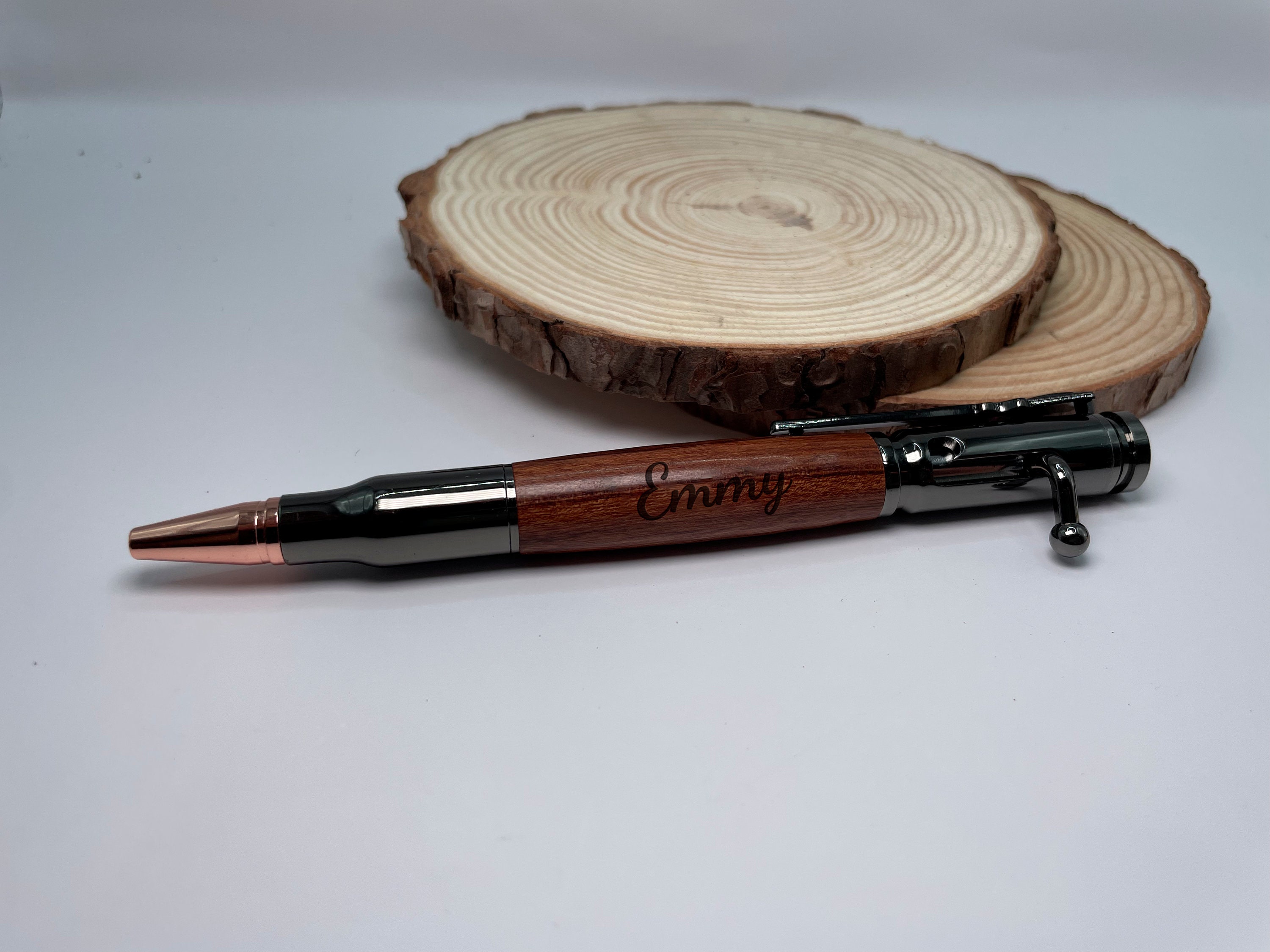 Custom Pen, Customizable Bolt Action Pen, Engraved Bolt-action Bullet ...