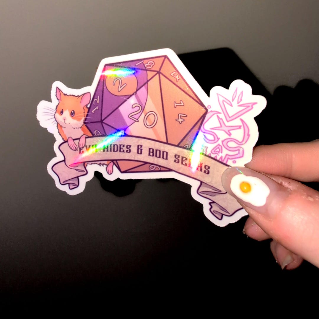 Holographic Minsc BG3 Sticker (fixed Shipping) - Etsy