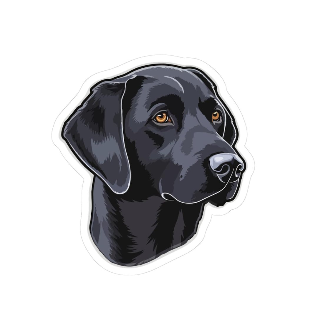 Labrador Dog Sticker - Cute Pet Animal Puppy Vinyl Decal, Laptop, Water ...
