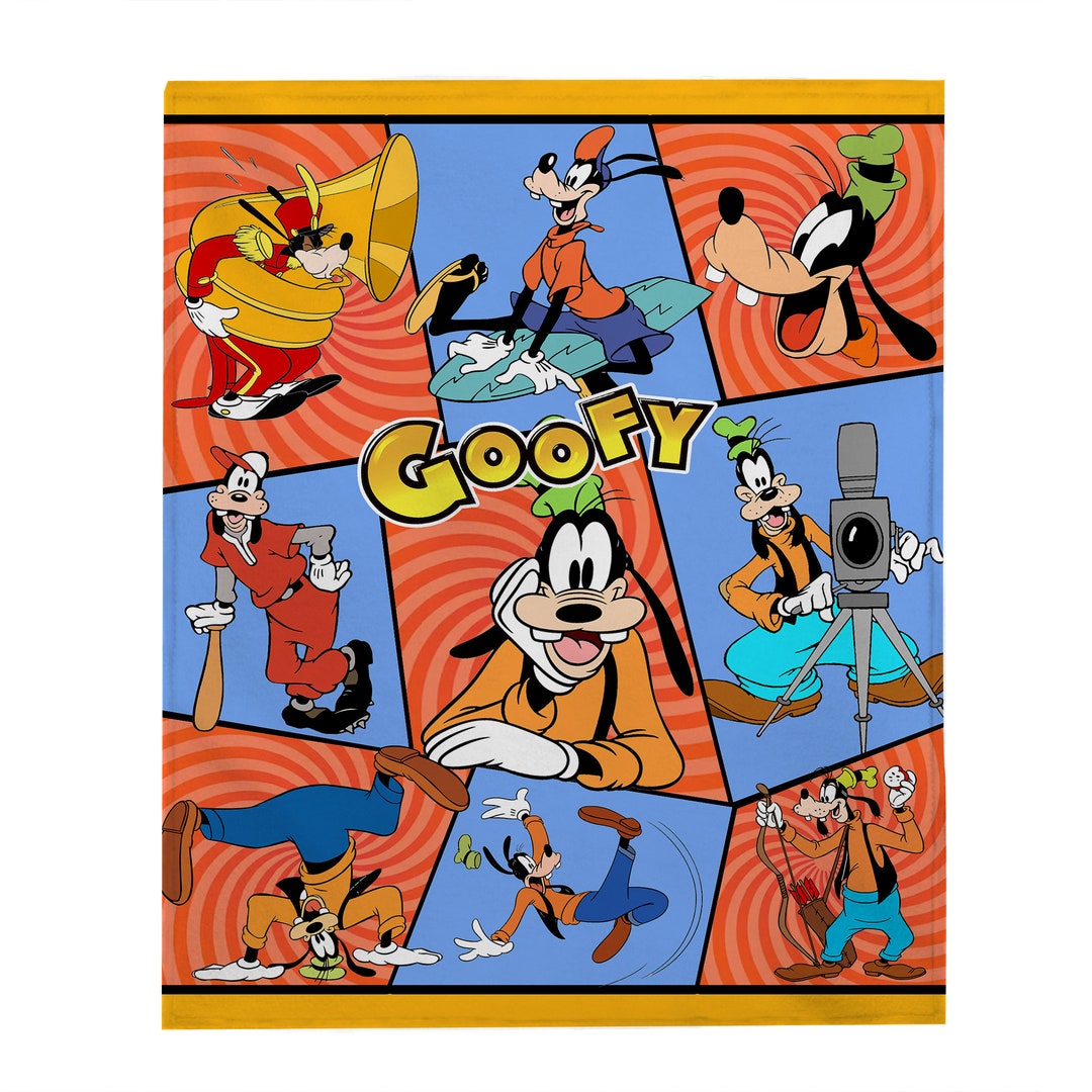 Disney Goofy Blanket Goofy Velvet Movies Blanket Max Goof - Etsy