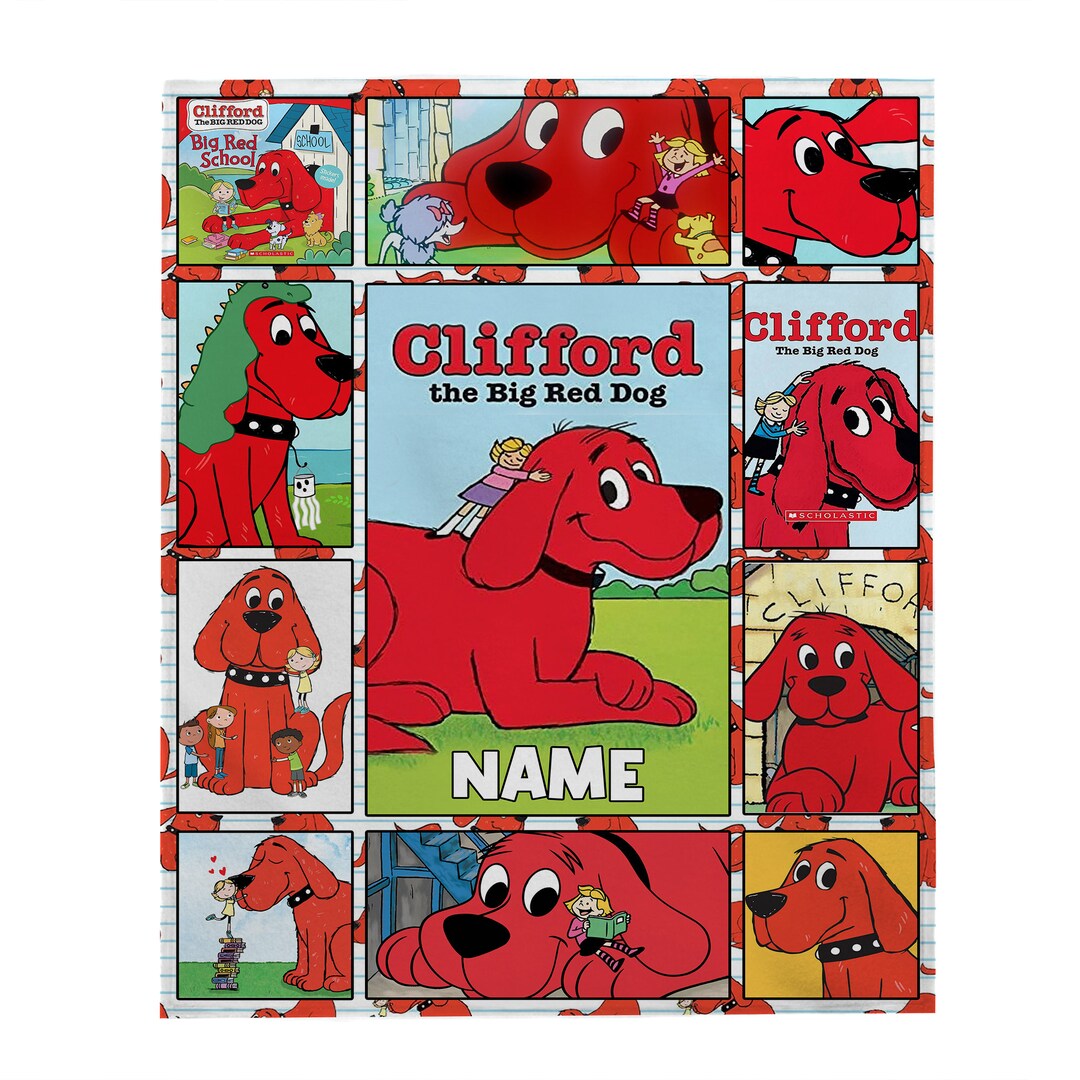 Clifford the Big Red Dog Blanket Personalized Blanket Disney - Etsy
