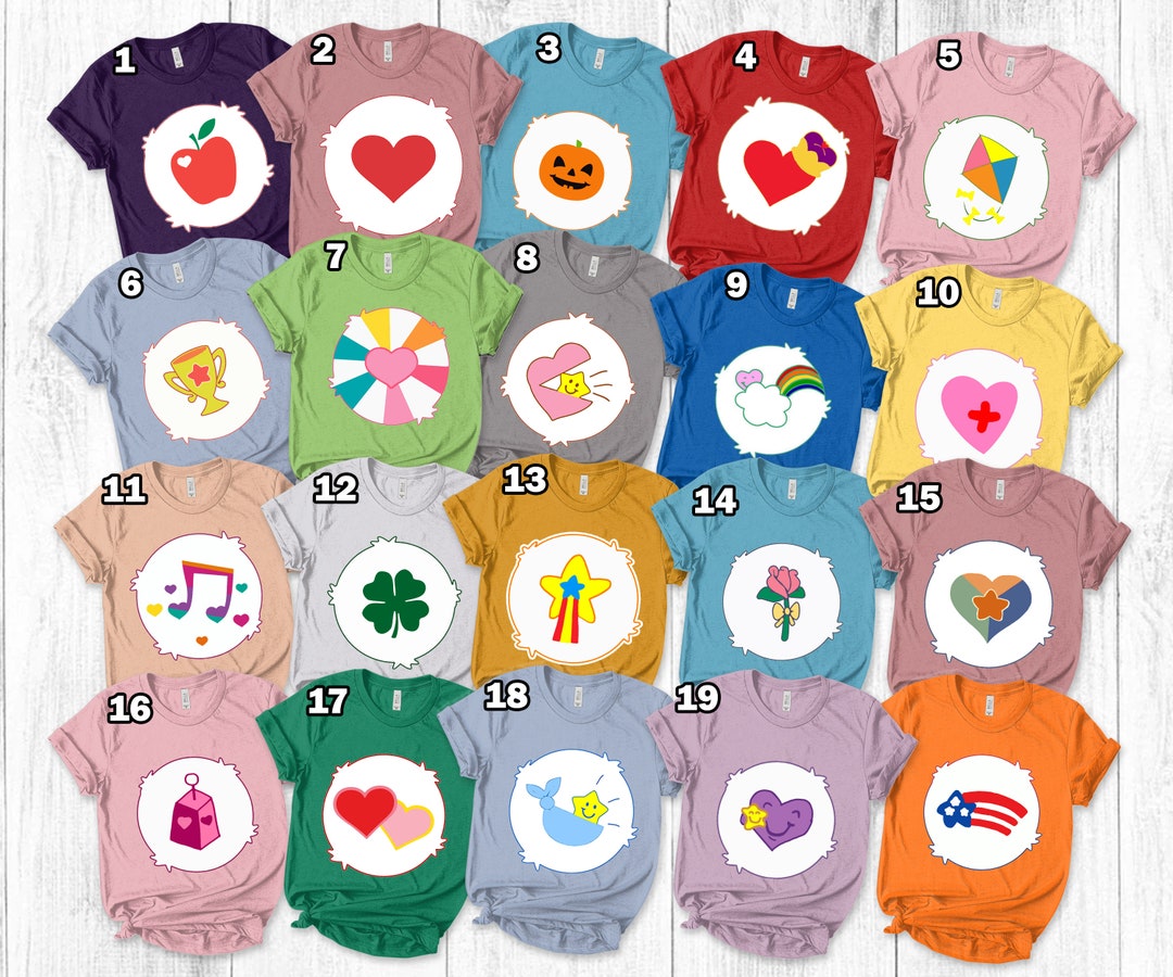 Care Bears Matching Family Shirt Care Bear Group Shirt Care - Etsy