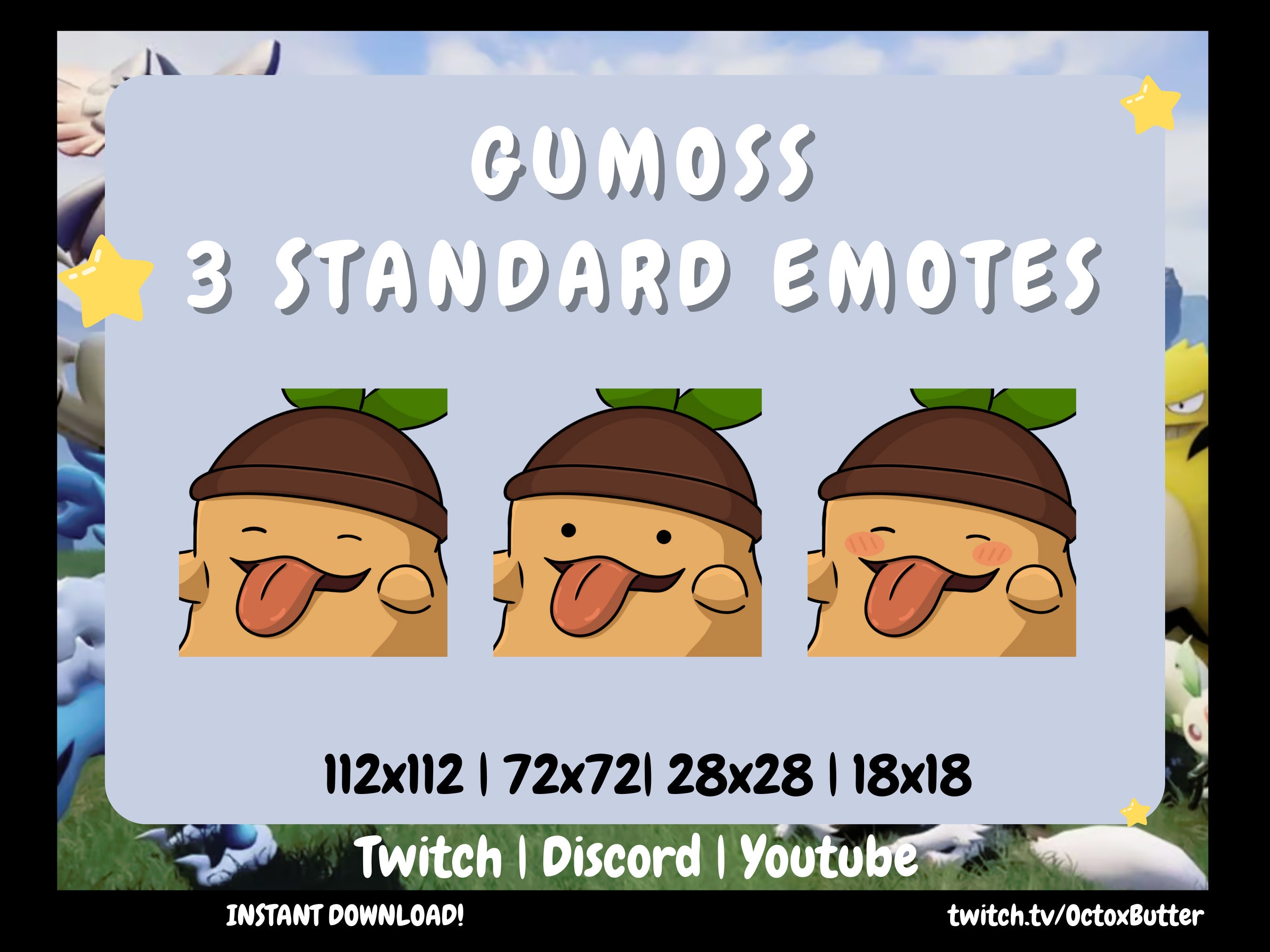 Gumoss 3 Standard Twitch Emote Palworld Emote Discord Emote Youtube ...