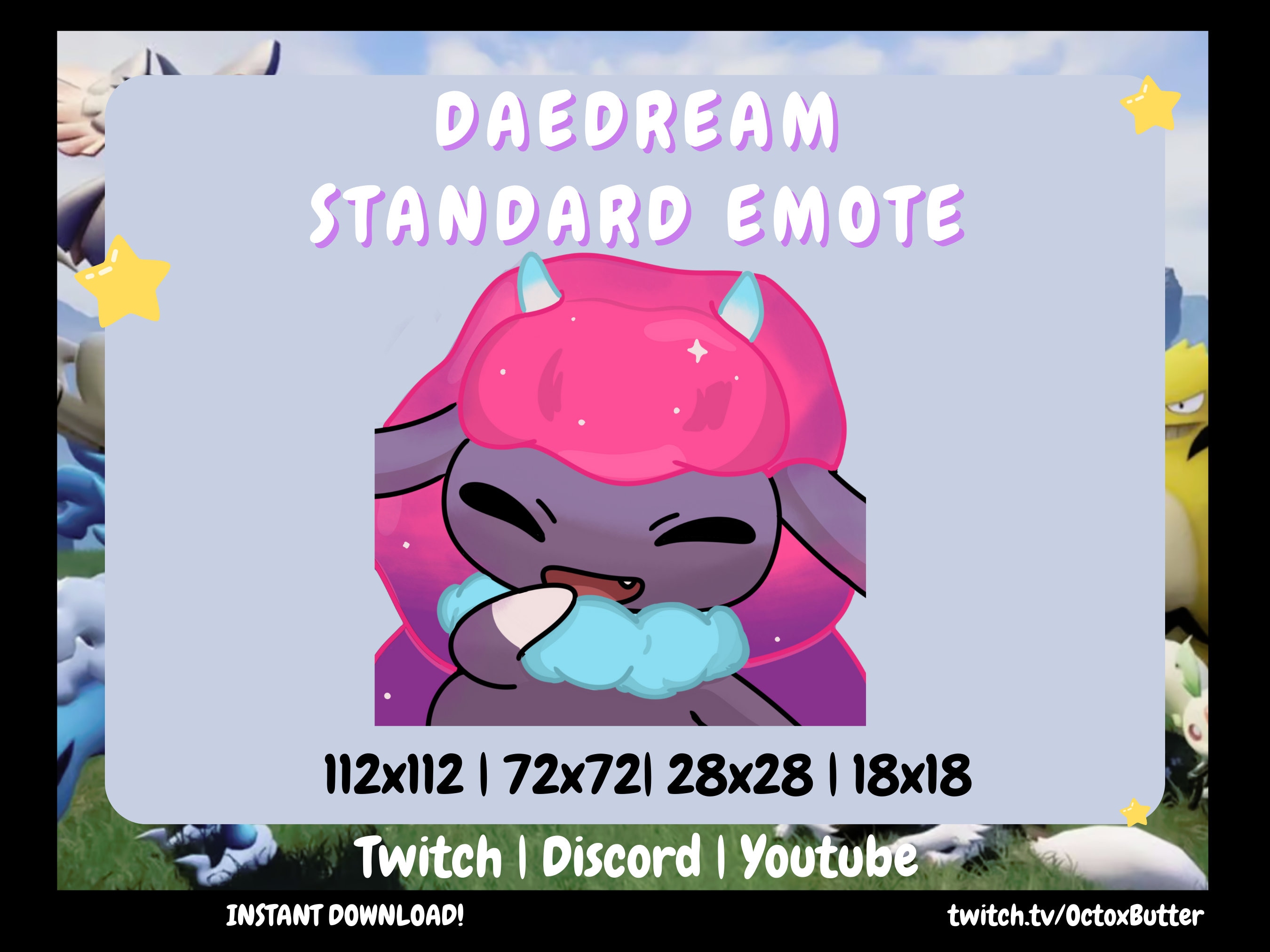 Daedream Twitch Emote Palworld Emote Discord Emote Youtube Emote - Etsy