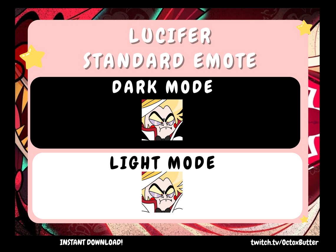 Lucifer Upset Twitch Emote Hazbin Hotel Emote Discord Emote Youtube ...