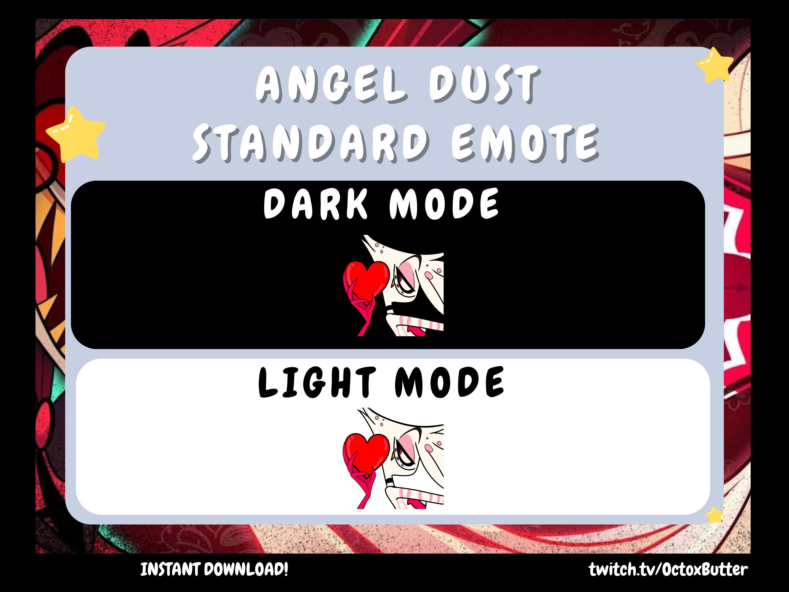 Angel Dust Heart Twitch Emote: Hazbin Hotel (instant Download) - Etsy