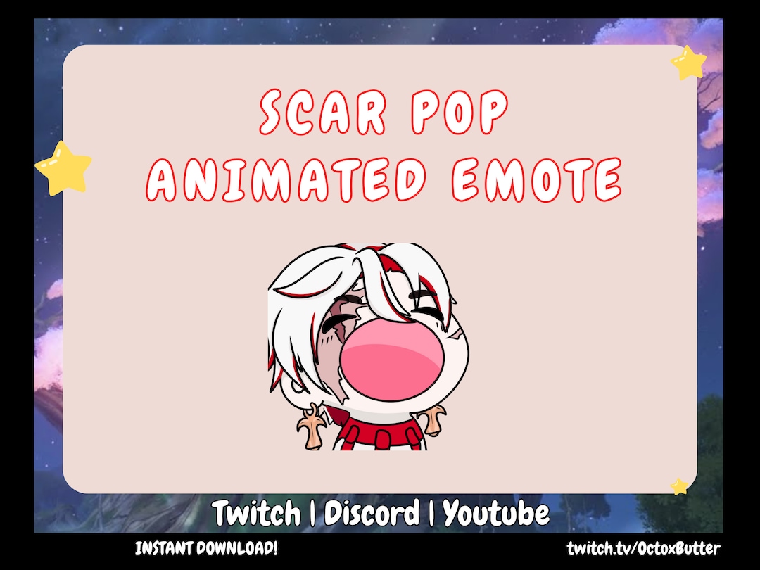 Scar POP Animated Twitch Emote | Wurthering Waves Emote | Discord Emote ...