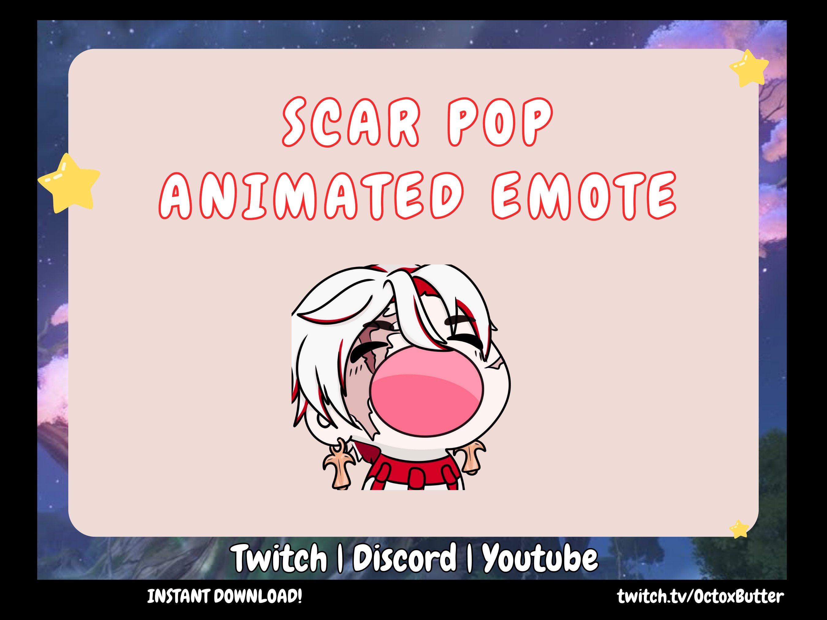 Scar POP Animated Twitch Emote | Wurthering Waves Emote | Discord Emote ...