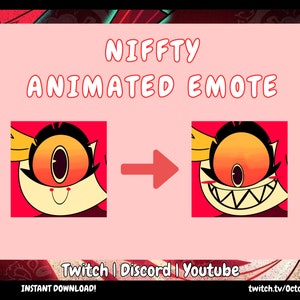 Niffty Animated Twitch Emote | Hazbin Hotel Emote | Discord Emote ...