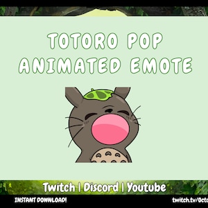 Totoro POP Animated Twitch Emote Totoro Emote Discord Emote Youtube ...