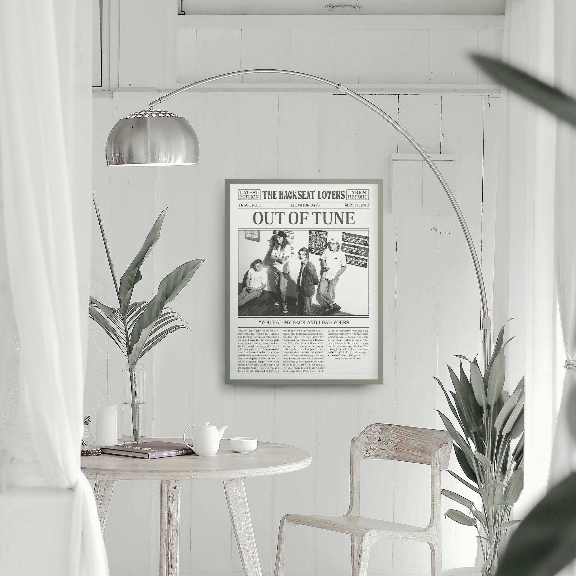 Vintage the Backseat Lovers Newspaper Style Poster Out of - Etsy