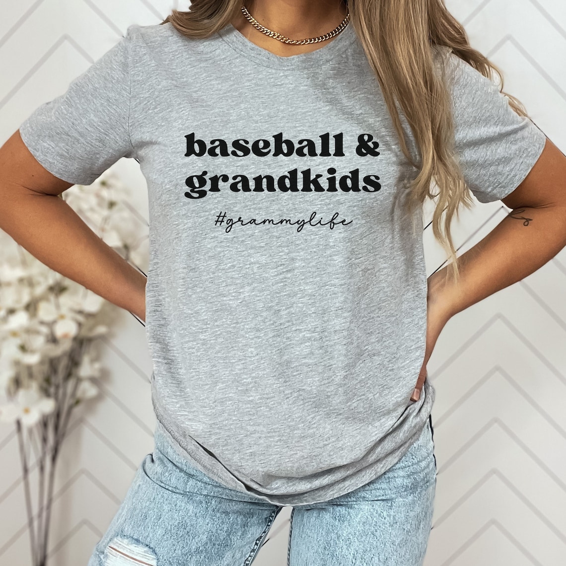Custom Baseball Grandma Shirt,funny Game Day T-shirt,baseball and ...