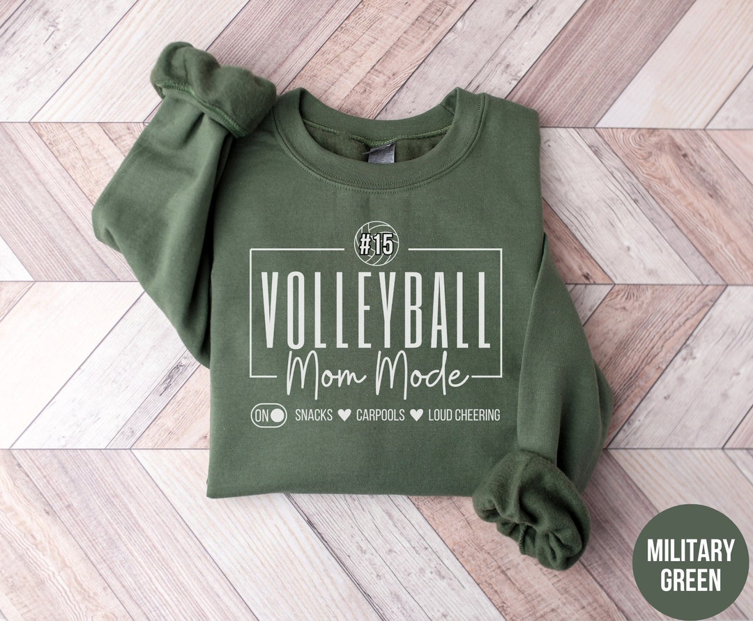 Custom Volleyball Mom Sweatshirt, Funny Game Day Crewneck, Personalized ...