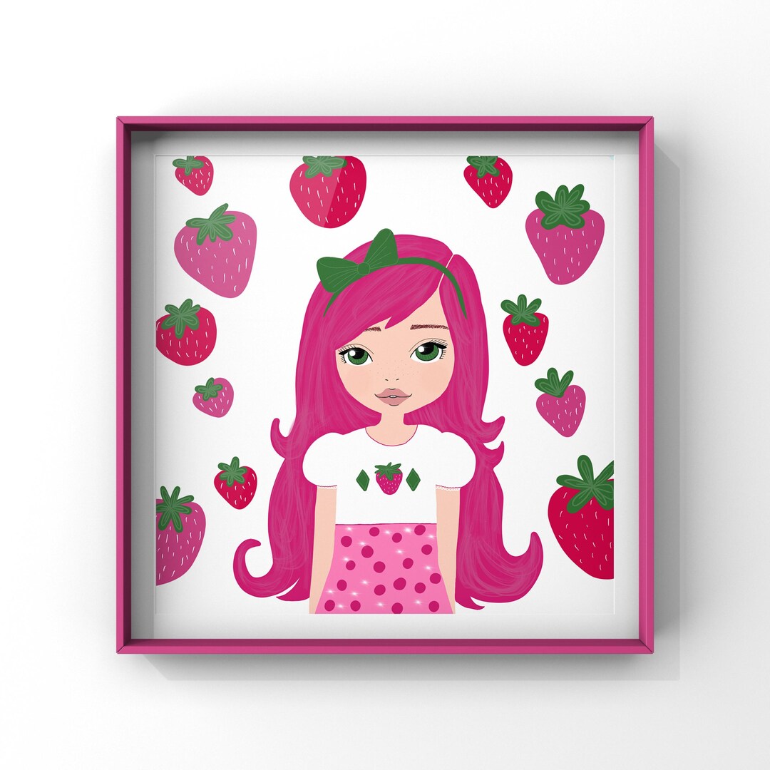 Strawberry Shortcake Digital Art Print Download - Etsy