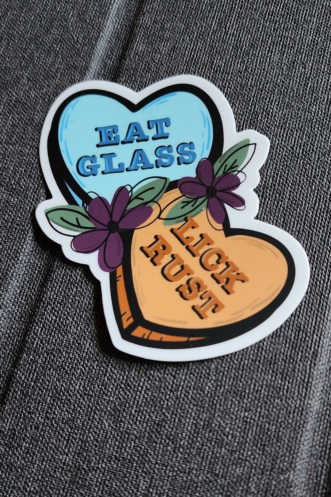 MATTE STICKER: Eat Glass | Lick Rust Schitt's Creek Vinyl Sticker - Etsy