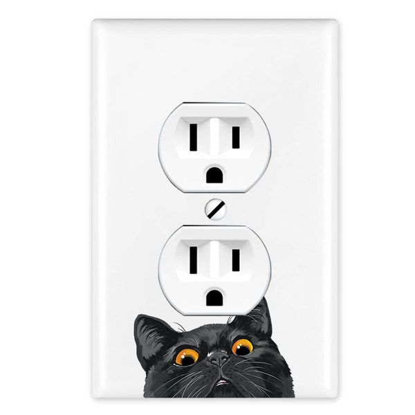 Black Outlet Cover - Etsy
