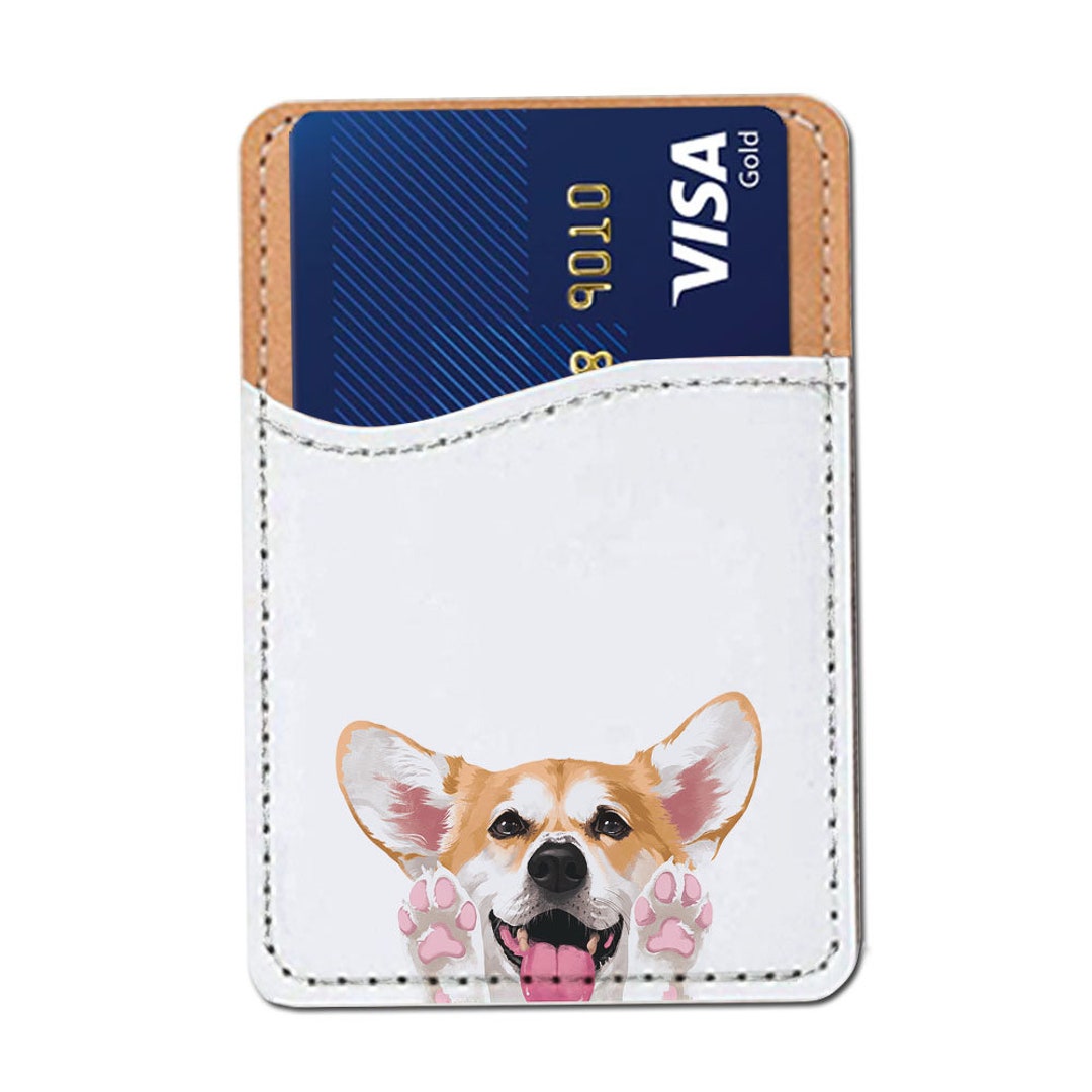 PU Leather Self-adhesive Phone Card Holder Phone Wallet Red - Etsy