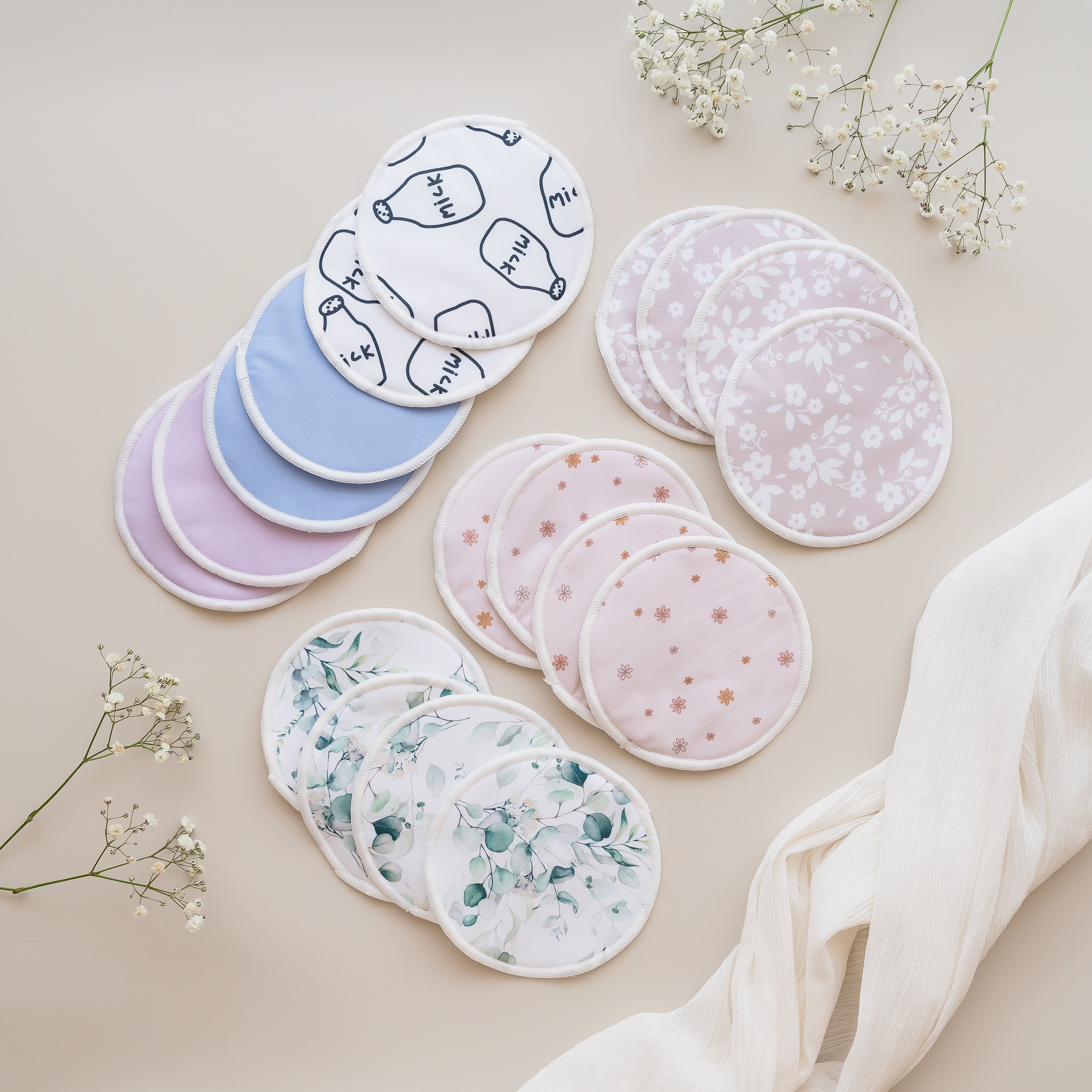 Reusable Nursing Pads, Breastfeeding Pads, New Mum Gift, Baby Shower ...