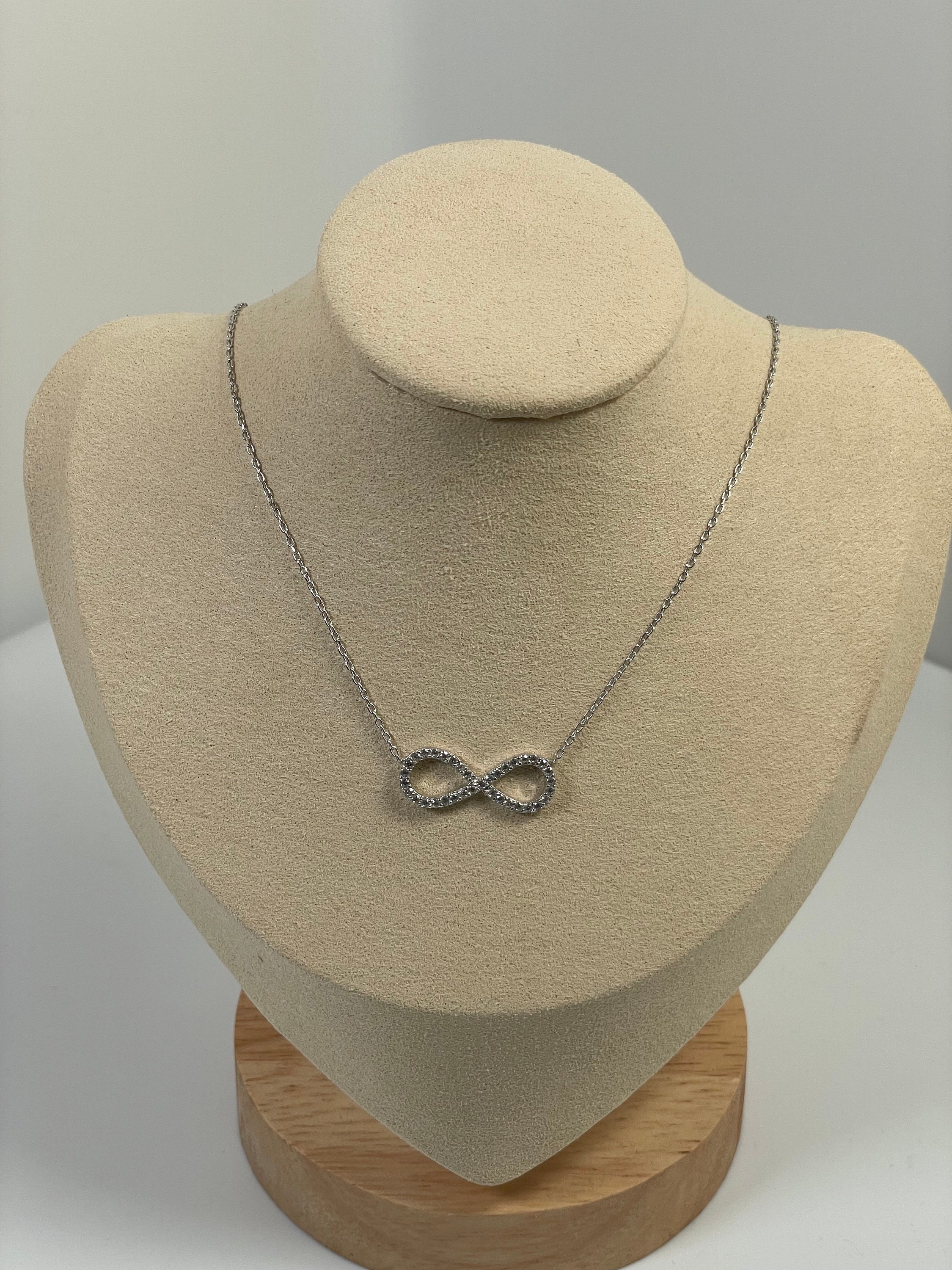 Silver Infinity Symbol Necklace, Sterling Silver, Infinity Pendant ...