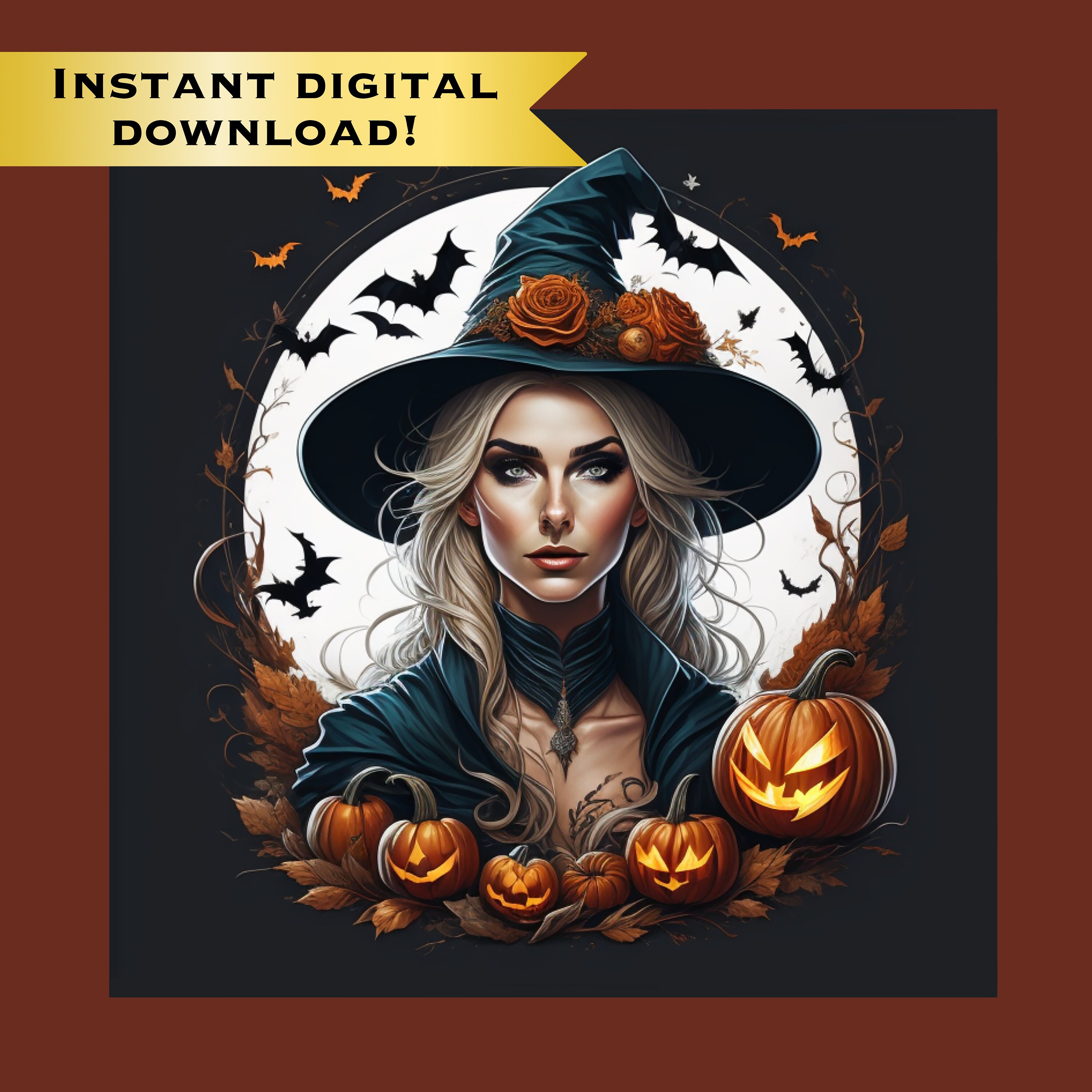 Halloween Witch Clip Art, Halloween Clip Art Bundle, High Resolution ...